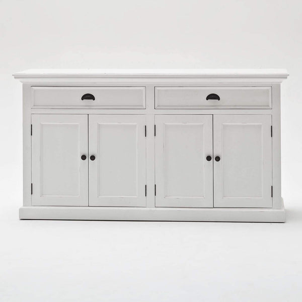 Solid Wood Buffet with 4 Doors | Coastal Hampton Sideboard | Classic ...