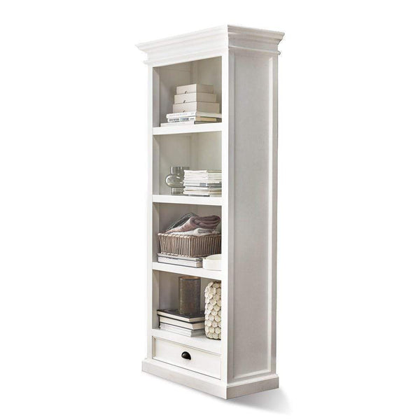 Halifax Medium Bookcase - White