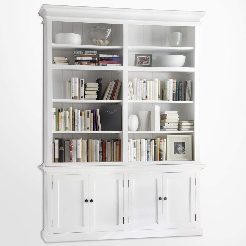 Halifax Medium Hutch Bookcase - White