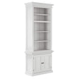 Halifax Slim Hutch Bookcase - White